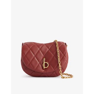 Burberry Womens Rocking Horse Quilted Leather Shoulder Bag Rust | ModeSens