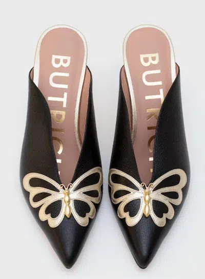 Butrich Mariana Flat Mule In Black | ModeSens