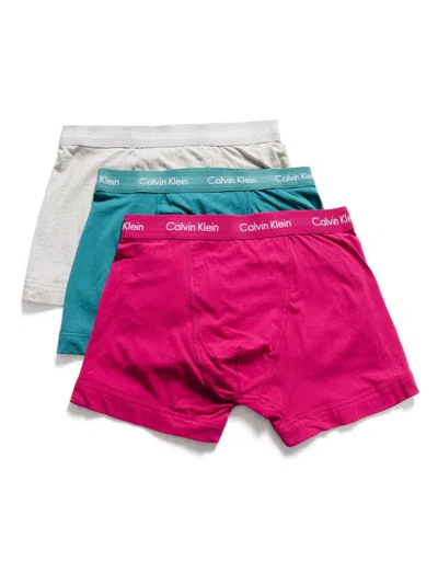 Calvin Klein Logo-waistband Boxers (pack Of Three) In Grey | ModeSens