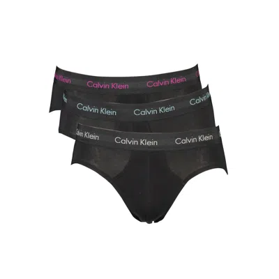Calvin Klein Sleek Tri-pack Men's Briefs With Contrast Details In Black ...
