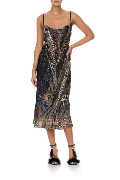 Camilla Long Bias Slip Lady Stardust In Black | ModeSens