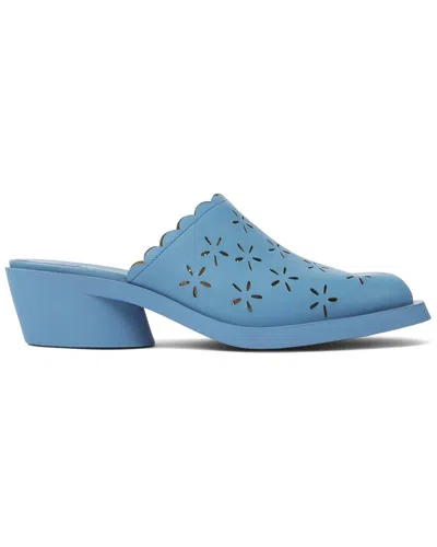 Camper Bonnie Leather Clog In Blue | ModeSens