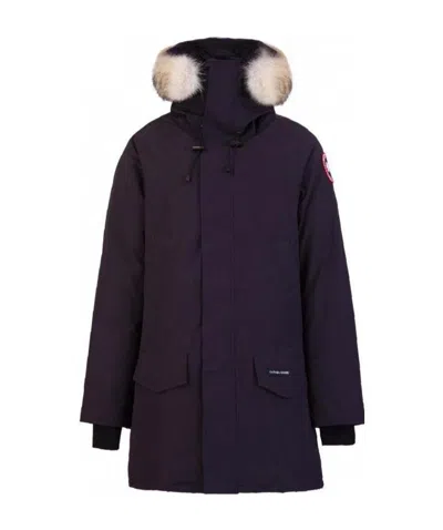 Canada Goose Logo Parker Coat In Black | ModeSens