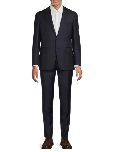 Canali Men's Cupro Suit In Dark Blue | ModeSens