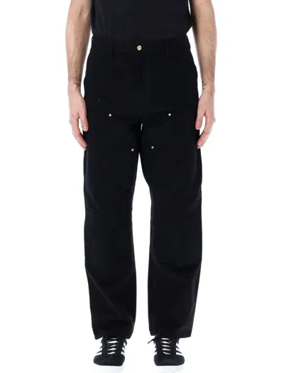 Carhartt Double Knee Organic Cotton Pant With Hammer Loop In Black ...