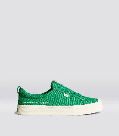 Cariuma Oca Low Earth Day Green Canvas Sneaker Women | ModeSens