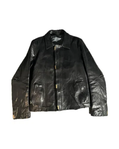 Pre-owned Carol Christian Poell Scar Stitch Leather Jacket In Black ...