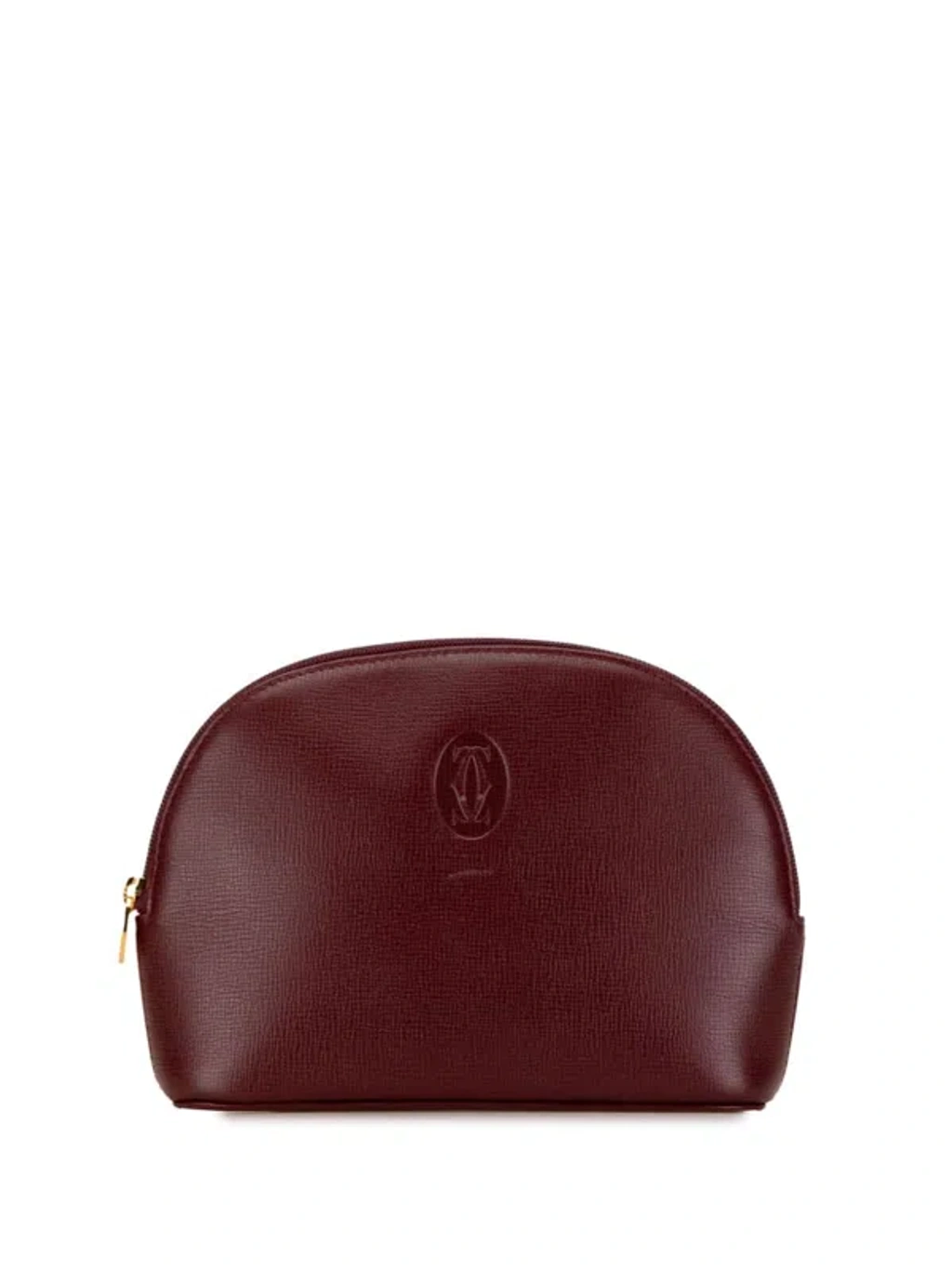 Pre-owned Cartier 20th Century Must De Leather Pouch In Red | ModeSens