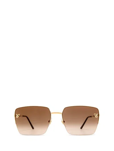 Cartier Eyewear In Brown | ModeSens