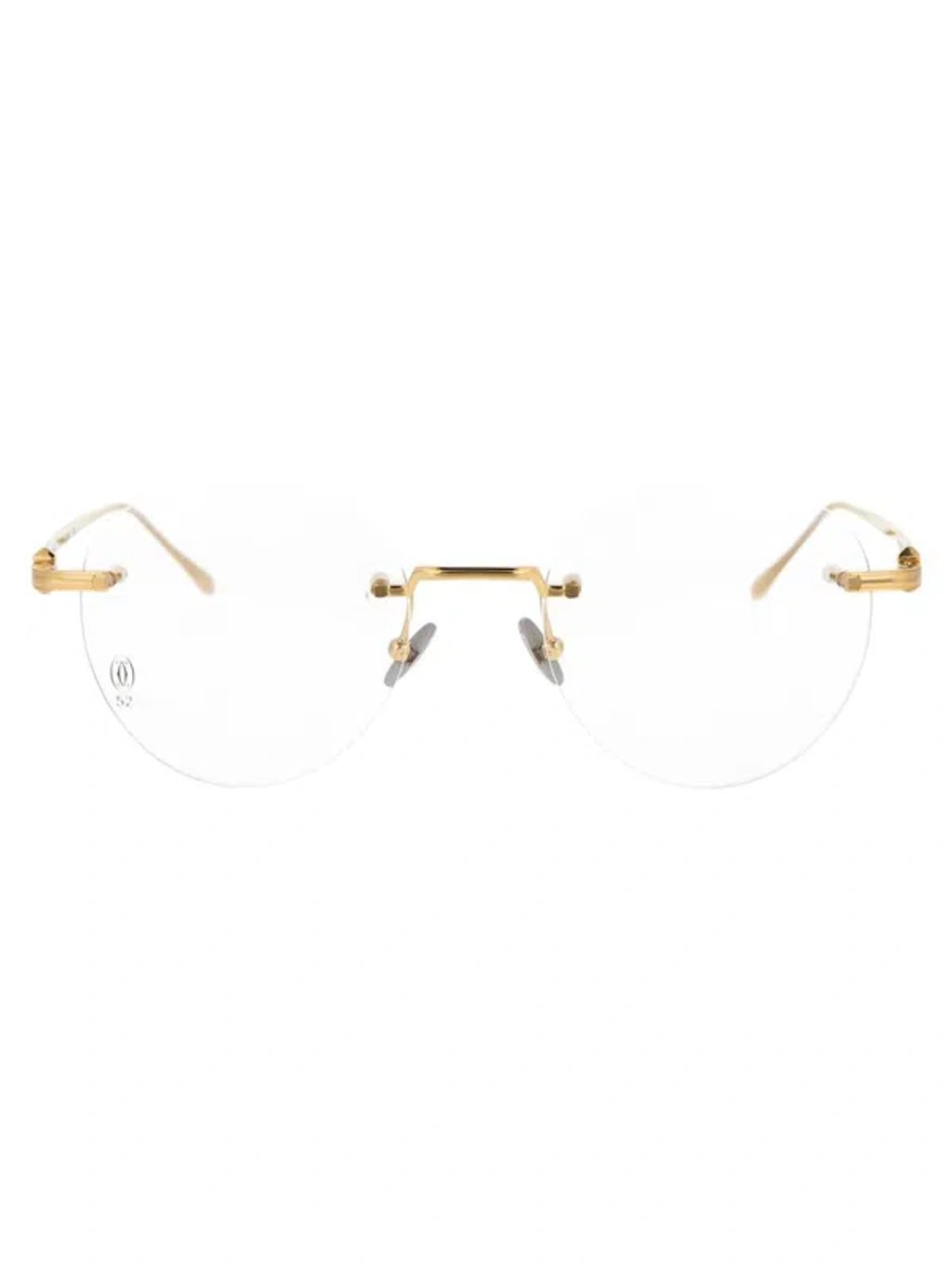 Cartier Optical In 002 Gold Gold Transparent | ModeSens