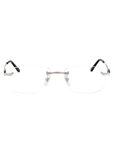 Cartier Optical In Silver Silver Transparent | ModeSens