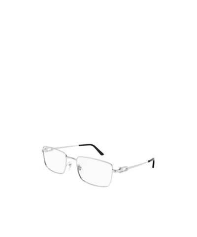 Cartier Rectangle-frame Glasses In White | ModeSens
