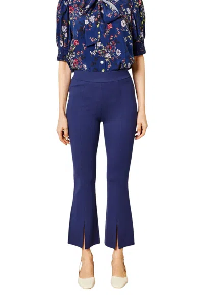 Cartolina Nantucket Josie Ponte Pants In Navy In Blue | ModeSens