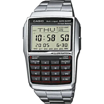 Casio & Vintage Casio Databank Calculator Steel In Metallic | ModeSens