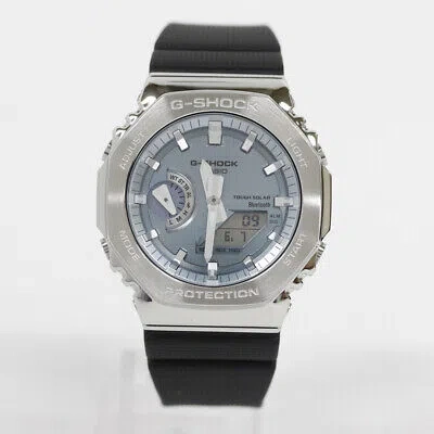 Pre-owned Casio G-shock Gbm-2100a-1a2 Gbm-2100a Solar Analog & Digital Light Blue | ModeSens