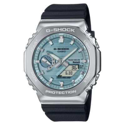 Pre-owned Casio Orologio G-shock G-steel Bluetooth Gbm-2100a-1a2er Blue | ModeSens
