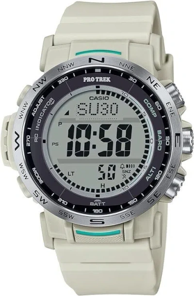 Pre-owned Casio Pro Trek Prw-35-7jf Climber Line Triple Sensor Tough Solar Men's Watch | ModeSens