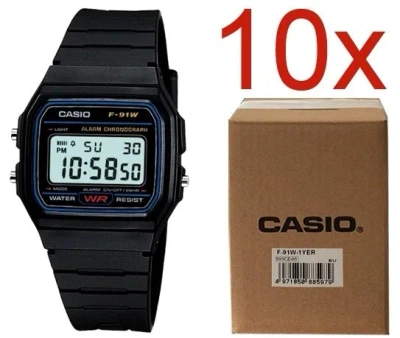 Casio Vintage F-91w-1yer **pack 10 Pcs** In Blue | ModeSens