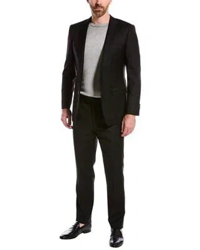 Pre-owned Cavalli Class 2pc Slim Fit Wool Suit Men's In Black | ModeSens