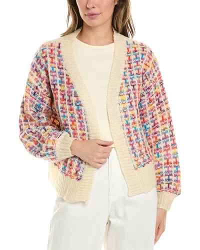Celestine Sei Wool & Mohair-blend Cardigan In White | ModeSens