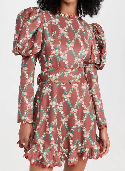Celia B Acacia Dress In Brown Multi | ModeSens