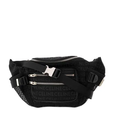 Celine Logo Chest Bag In Black | ModeSens