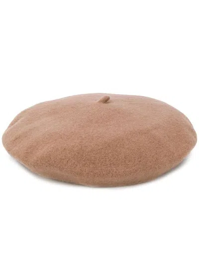Celine Céline Robert Knitted Beret Hat In Brown | ModeSens