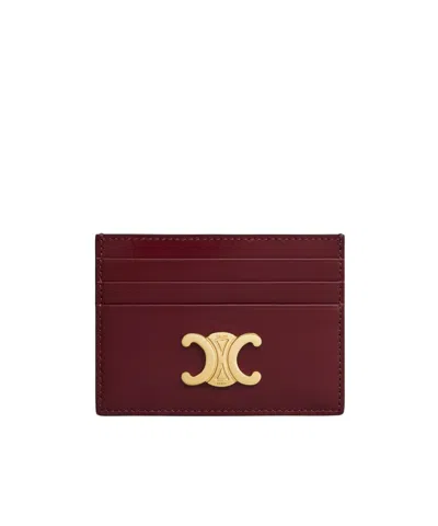 Celine Triomphe Logo Card Pack In Brown | ModeSens