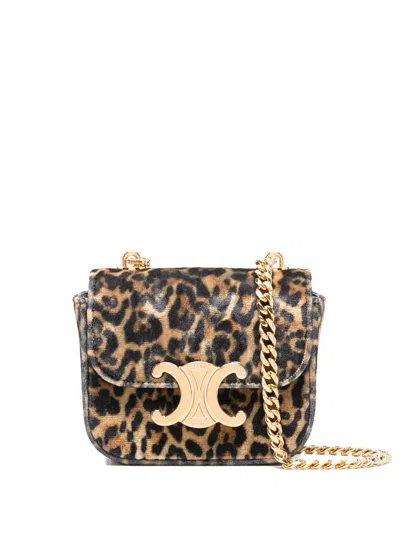 Celine Women Claude Mini Claude Chain Mini Borsa In Multicolor | ModeSens