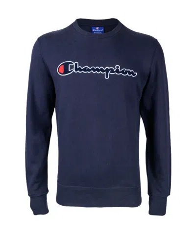 Champion Dark Blue Logo Sweater | ModeSens