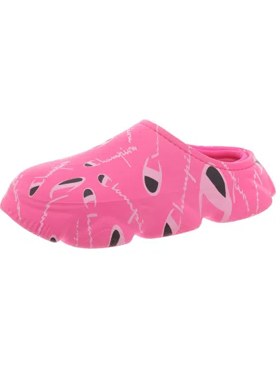 Champion Super Meloso Warped Womens Slip On Laceless Mules In Pink ...