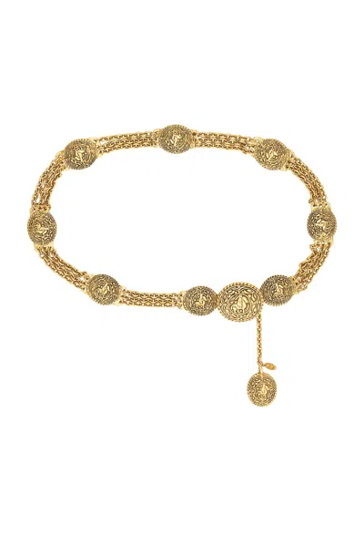 Pre-owned Chanel Coco Mark Chain Belt In Gold | ModeSens