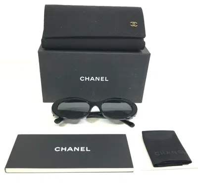 Pre-owned Chanel Sunglasses 5515-a C.714/51 Gloss Black Gold Frames ...