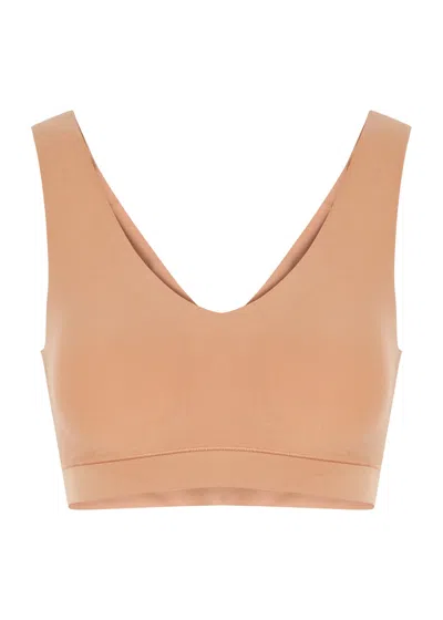 Chantelle Soft Stretch Walnut Padded Soft-cup Bra In Light Brown | ModeSens