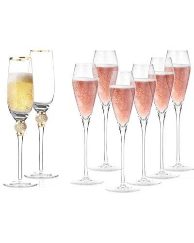 Cheer Collection Sophisticated Champagne Tasting Kit In Transparent ...