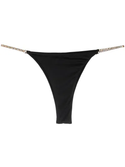 Chiara Ferragni Crystal-embellished Bikini Bottoms In Black | ModeSens