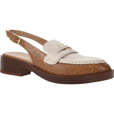 Chinese Laundry Paiinted Slingback Loafer In Bone/camel | ModeSens