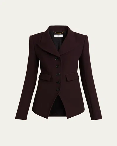 Chloé Cavalry Wool Jacket In Copper Brown | ModeSens