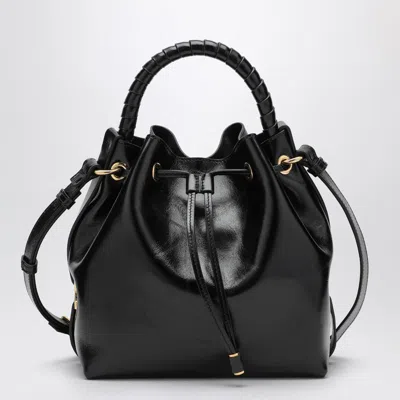 Chloé Marcie Bucket Bag In Black Leather | ModeSens
