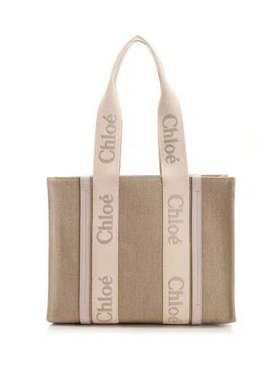 Chloé Medium Woody Tote Bag In Grey | ModeSens Chloé Medium Woody Tote Bag In Grey | ModeSens