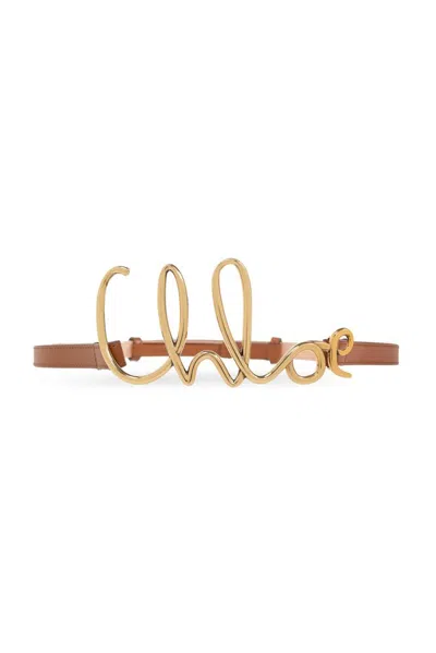 Chloé The Iconic Small Belt In Brown | ModeSens