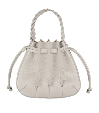 Chopard Mini Leather Gem Bucket Bag In White | ModeSens