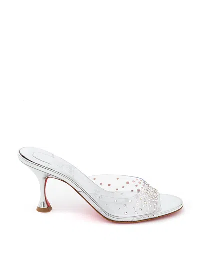 Christian Louboutin Degramule Strass 85 Crystal-embellished Pvc Mules ...