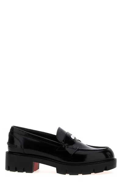 Christian Louboutin Cl Moc Lug Loafers In Black | ModeSens