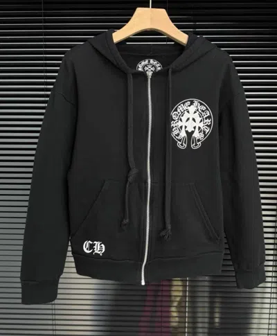 Pre-owned Chrome Hearts Crocodile Horseshoe Cross Zipper Jacket In ...
