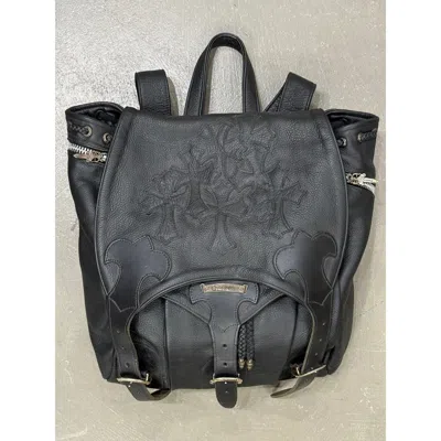 Pre-owned Chrome Hearts Cross Patch Gunslinger Backpack In Black | ModeSens