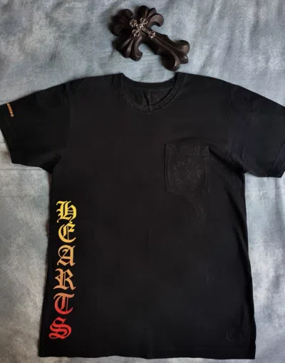 Pre-owned Chrome Hearts Faded Letter Tee In Black | ModeSens