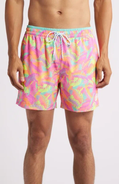 Chubbies The Palm Spring Breaks 5.5-inch Swim Trunks In Bright Pink ...