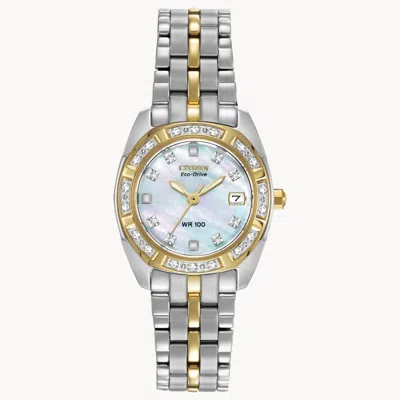 Citizen Women's Eco-drive Watch With Diamond Accents And Date In Silver ...
