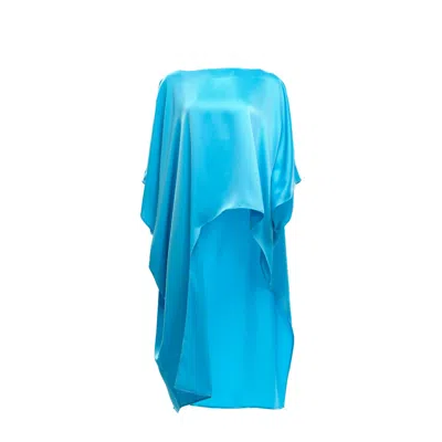 Clothes By Locker Room Women's Off-the-shoulder Maxi Tunic In Blue One ...